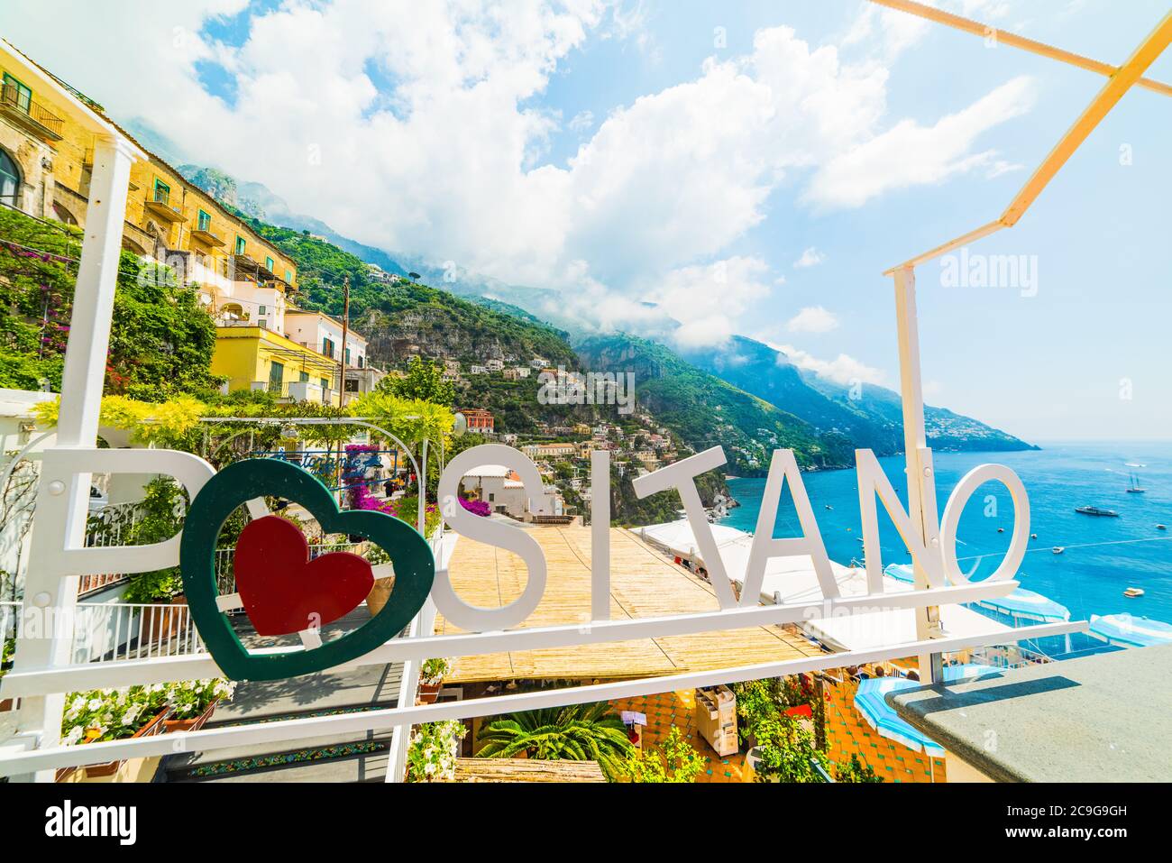 Positano restaurant sign hi-res stock photography and images - Alamy