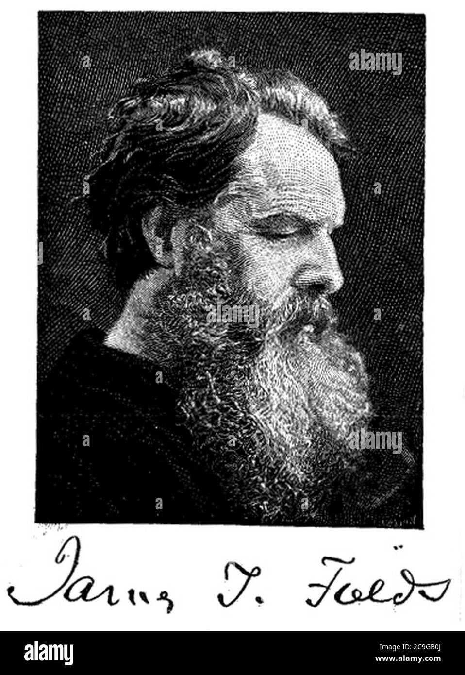 James Fields with signature Stock Photo - Alamy