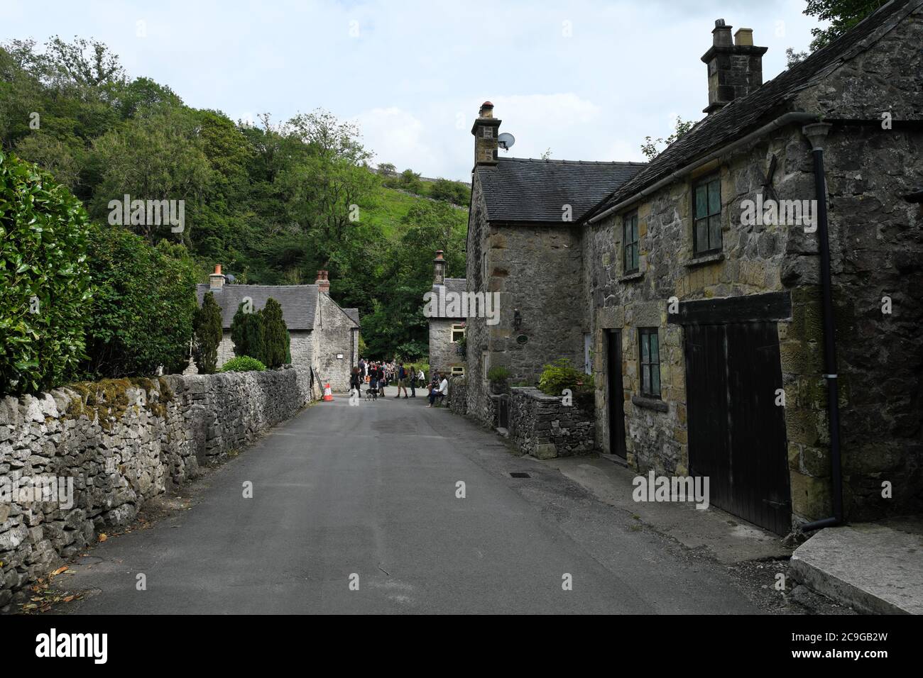 The Hamlet Of Milldale In The Peak District Derbyshire England UK Stock ...