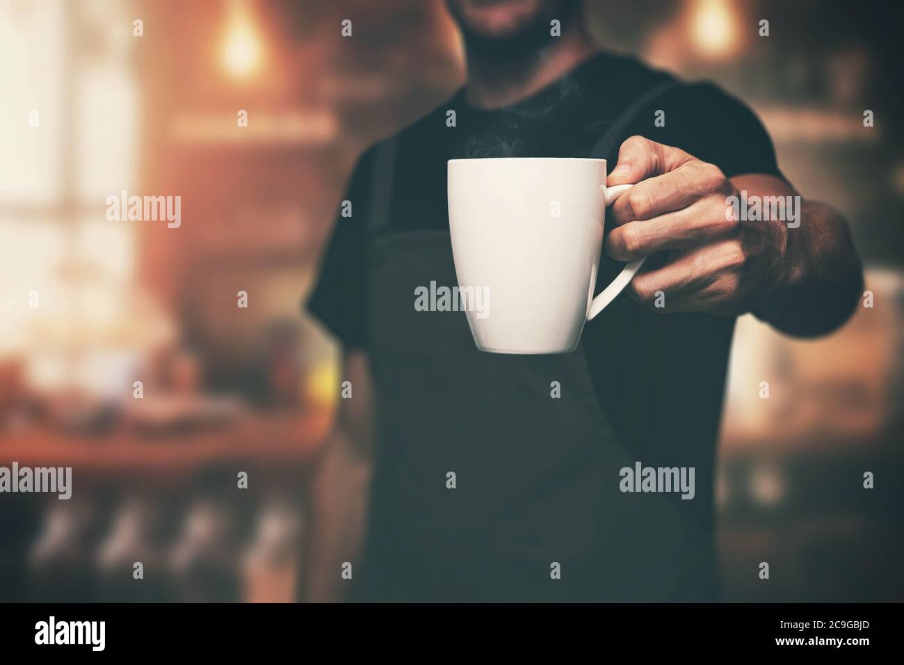 Barista hot coffee in hi-res stock photography and images - Alamy