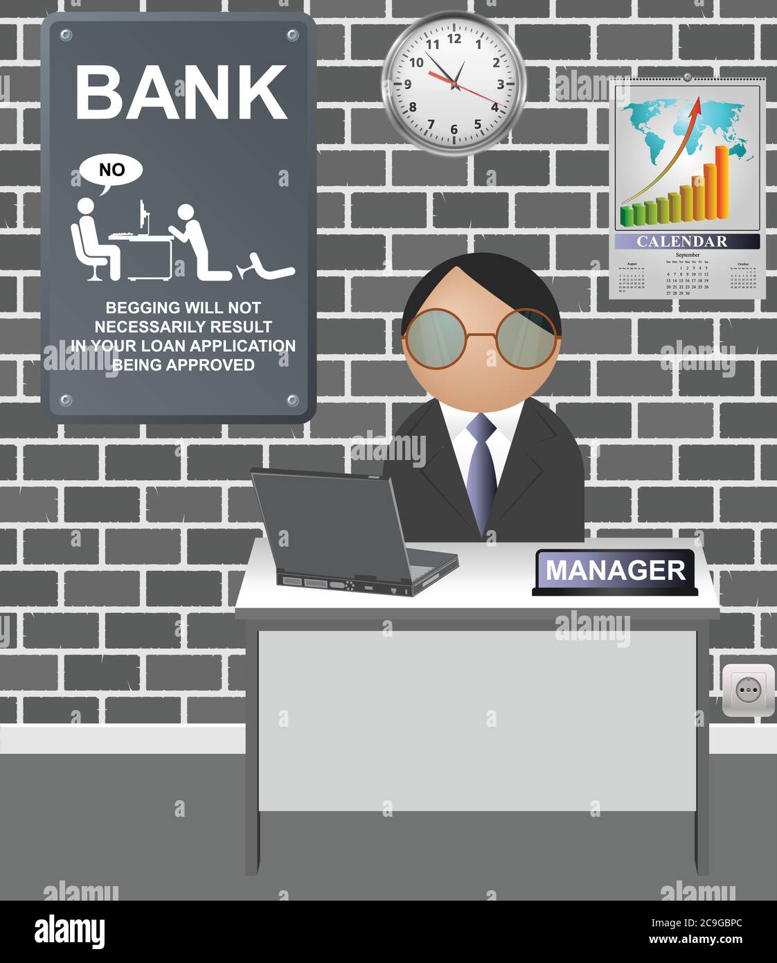 Bank Manager Clipart