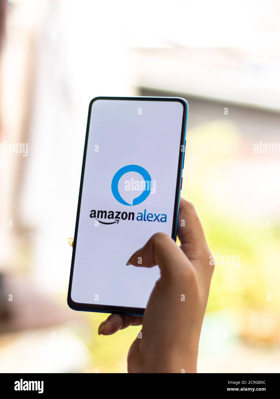 Assam, india - July 28, 2020 : Alexa a virtual assistant developed by ...