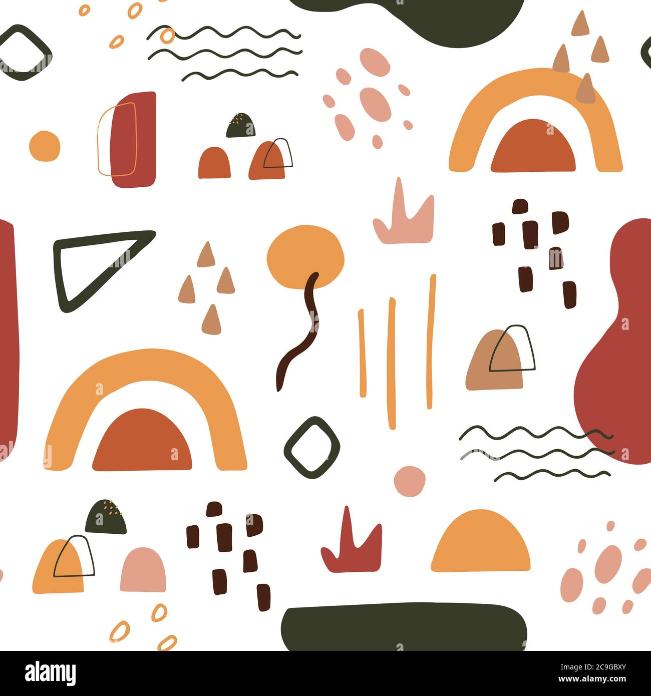 Geometric And Organic Shapes In Art