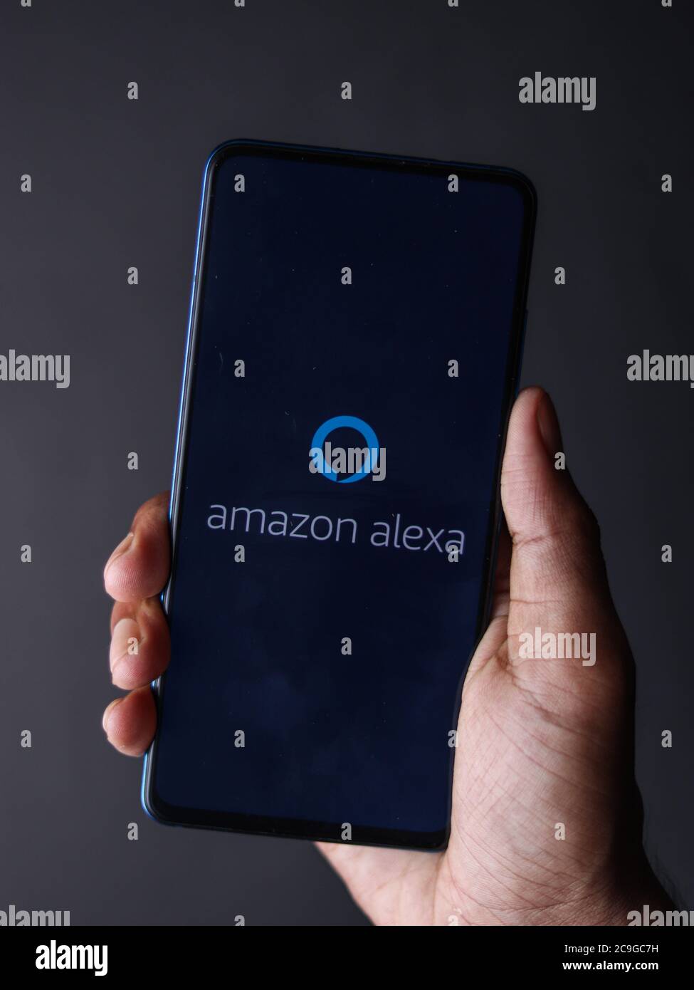 Assam, india - July 28, 2020 : Alexa a virtual assistant developed by ...