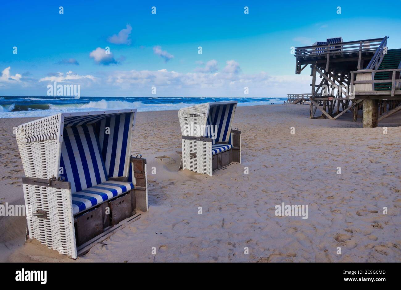 Landscape at the beach of Sylt, Germany, Europe Stock Photo - Alamy