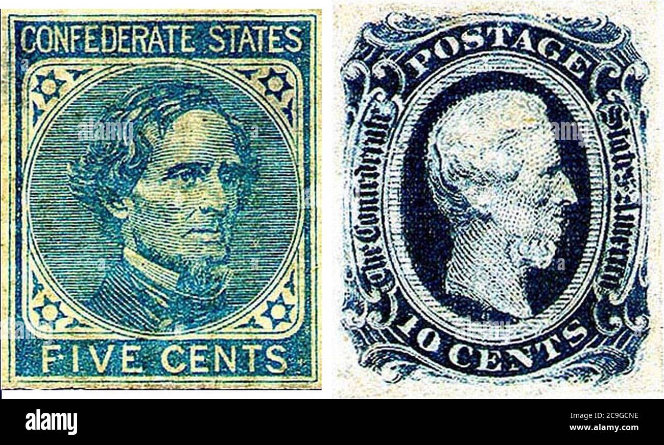 J Davis CSA Stamps Stock Photo - Alamy