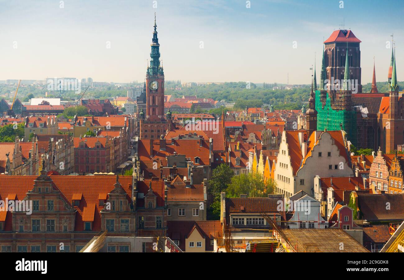 Gdansk drone from above view hi-res stock photography and images - Alamy