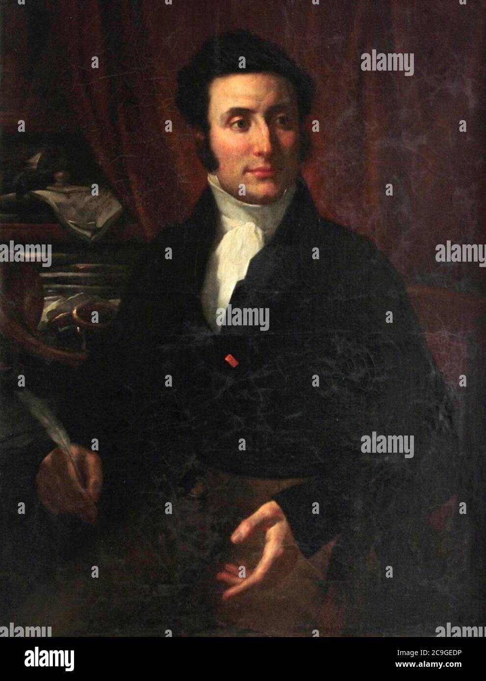 Jacques-François Gallay (painting by Antoine Maurin Stock Photo - Alamy