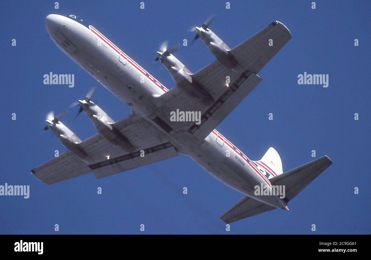 REEVE ALEUTIAN AIRWAYS LOCKHEED L-188 ELECTRA Stock Photo - Alamy