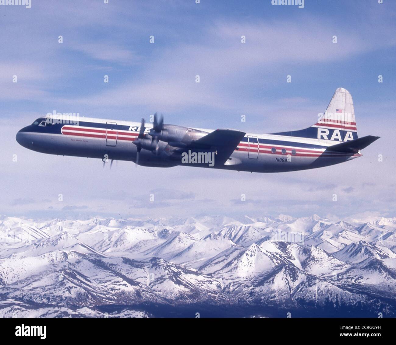 REEVE ALEUTIAN AIRWAYS LOCKHEED L-188 ELECTRA Stock Photo - Alamy