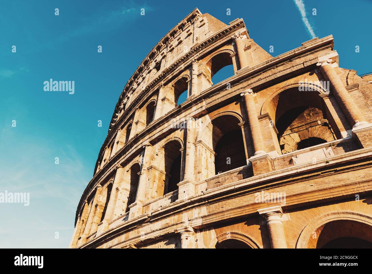 Detail of world famous Coliseum in Rome, Italy Stock Photo - Alamy