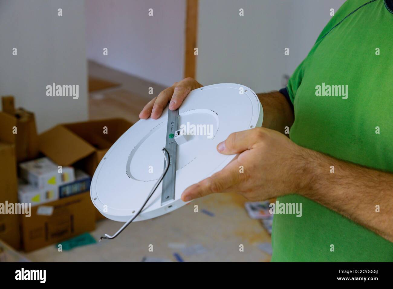 Professional Lighting Installation High Resolution Stock Photography ...