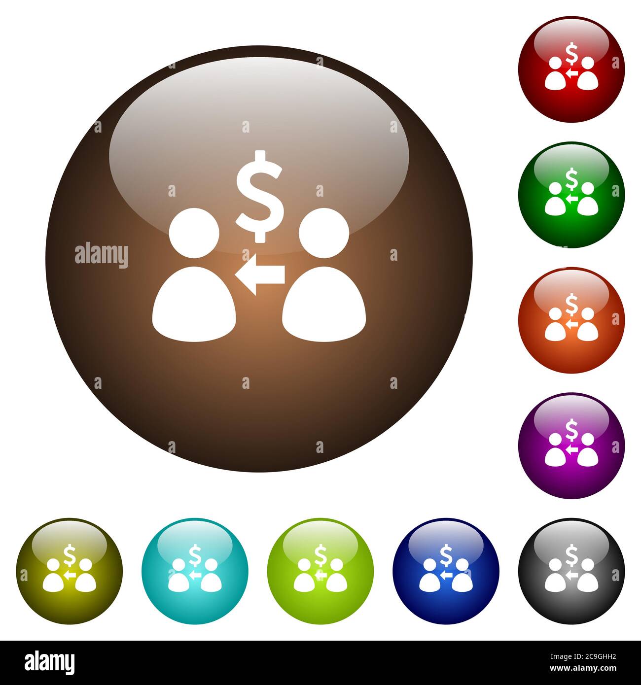 American dollars on white Stock Vector Images - Alamy