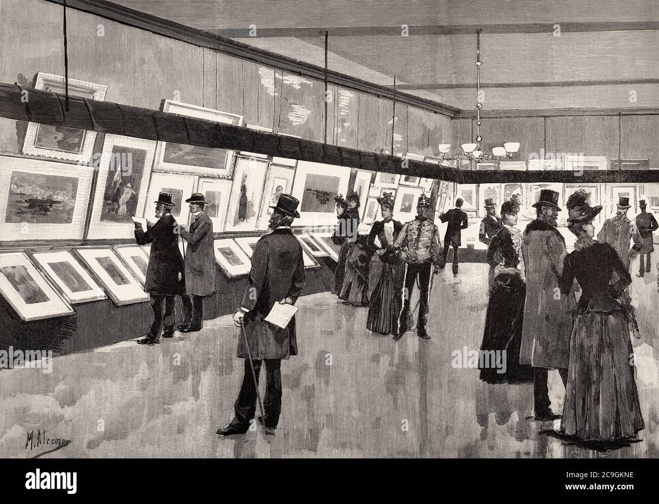 Exhibition of paintings and drawings at the Círculo de Bellas Artes in ...