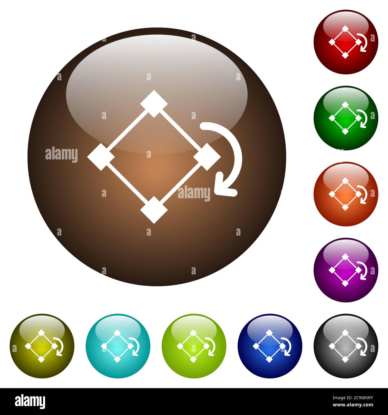 Rotate element icons on Cut Out Stock Images & Pictures - Alamy