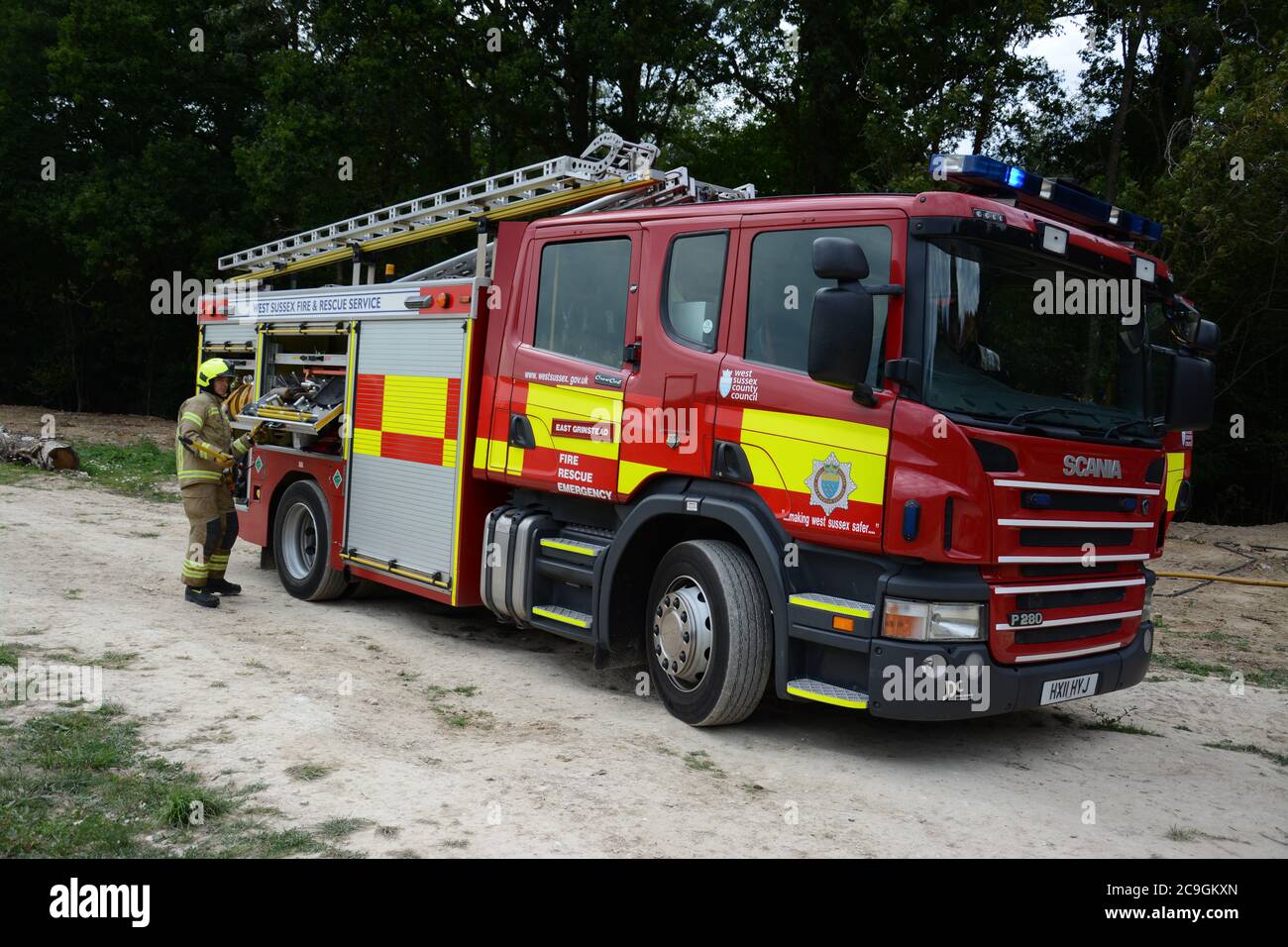 Surrey fire brigade hi-res stock photography and images - Alamy