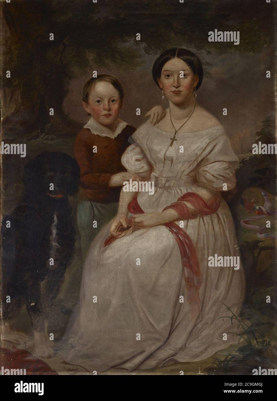 Jacob Cox - Portrait of Sarah Elizabeth Morrison and Samuel Morrison ...