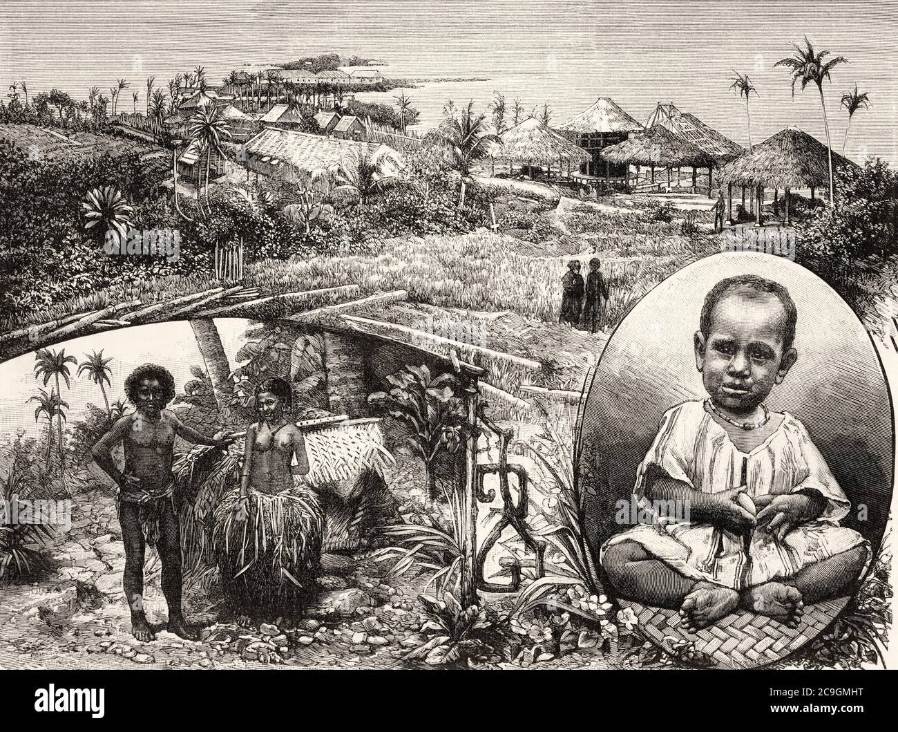 Tomil Bay, Queen Regent's Camp, Indigenous Marriage. Portrait of the ...