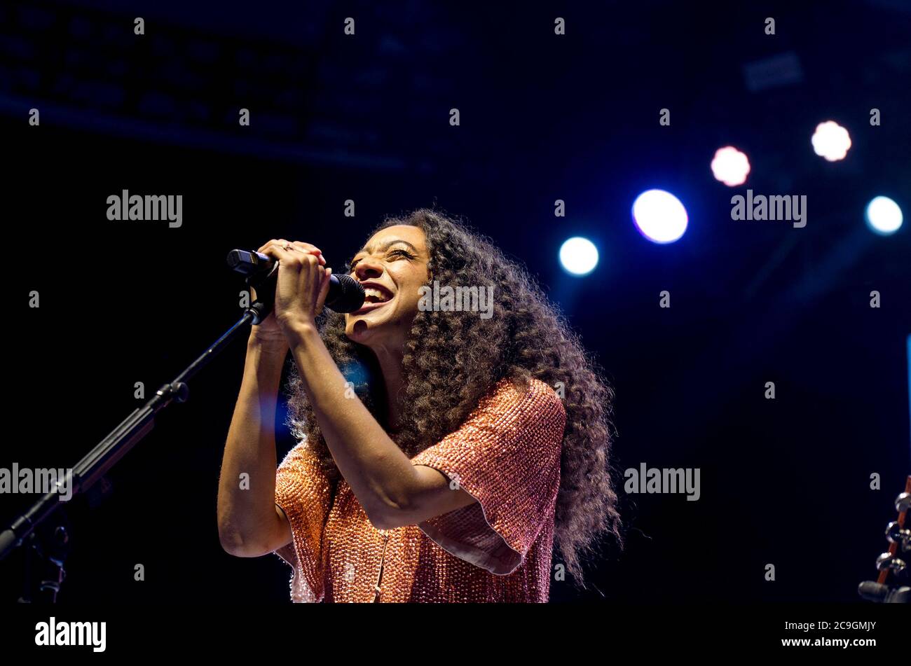 British singer/songwriter Corinne Bailey Rae performing at Central Park ...