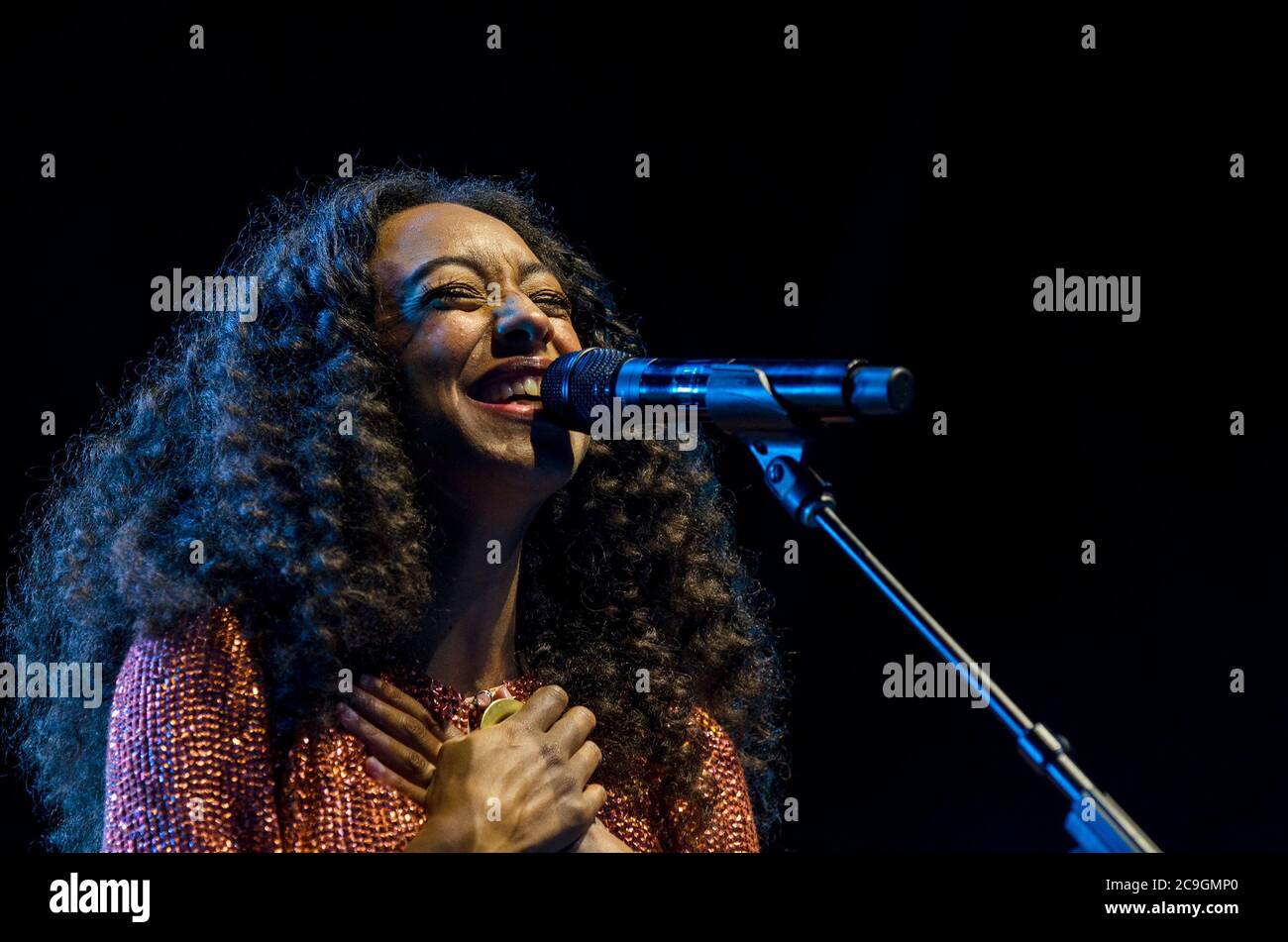 British singer/songwriter Corinne Bailey Rae performing at Central Park ...