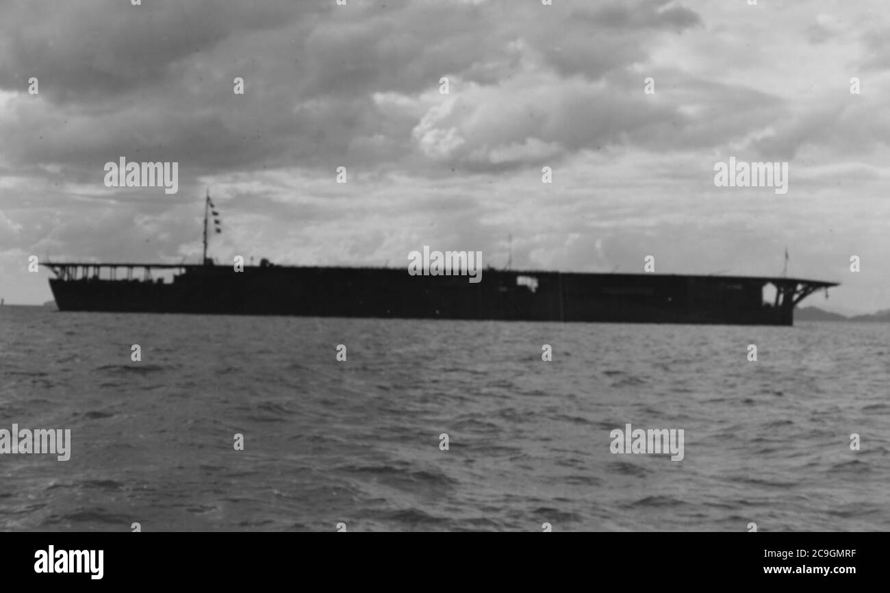 Hosho aircraft carrier Black and White Stock Photos & Images - Alamy