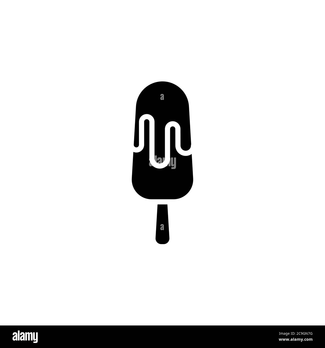 Ice lolly, ice cream icon. Simple sign, logo Stock Vector Image & Art ...