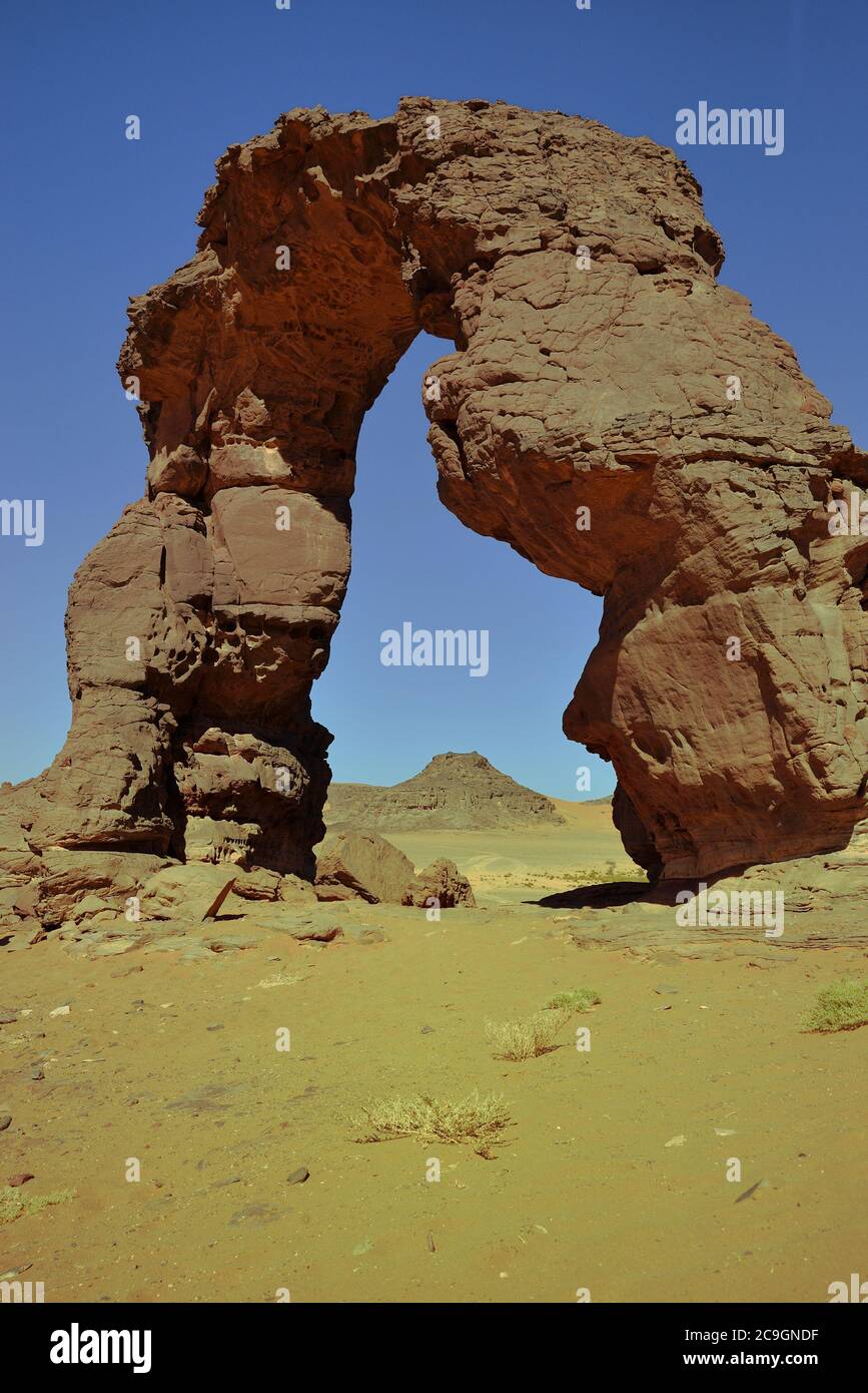 TADRART ROUGE , ALGERIA. SAHARA DESERT. TIN MERZOUGA AND MOUL N AGA ...