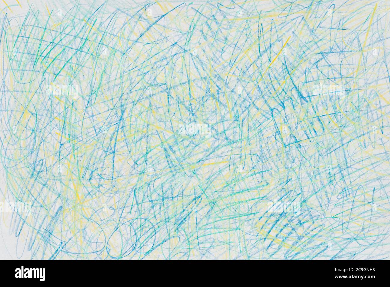 blue color abstract crayon drawing paper background texture Stock Photo ...