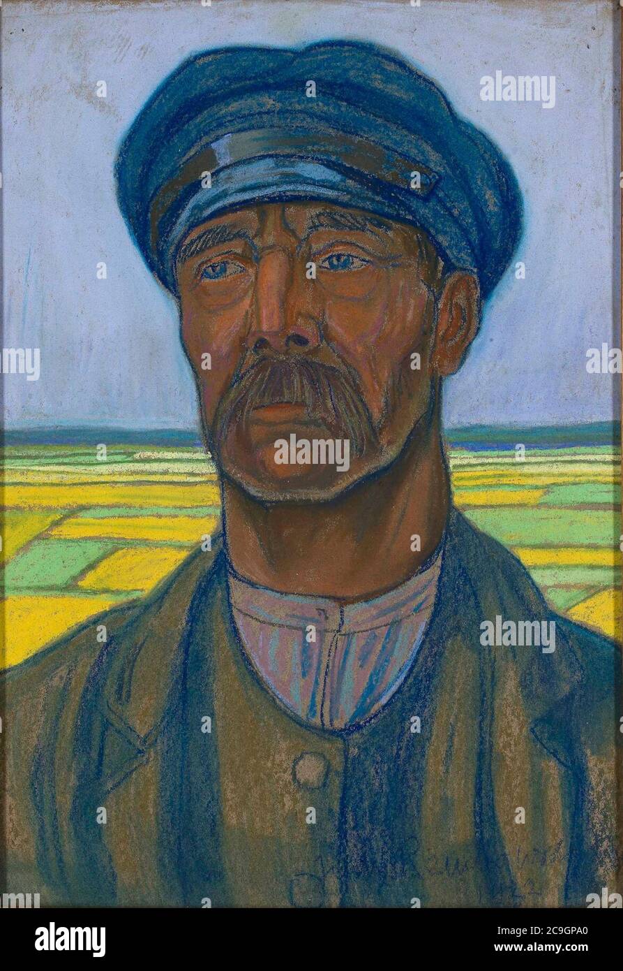 Jan Rembowski - Portret chłopa Stock Photo - Alamy