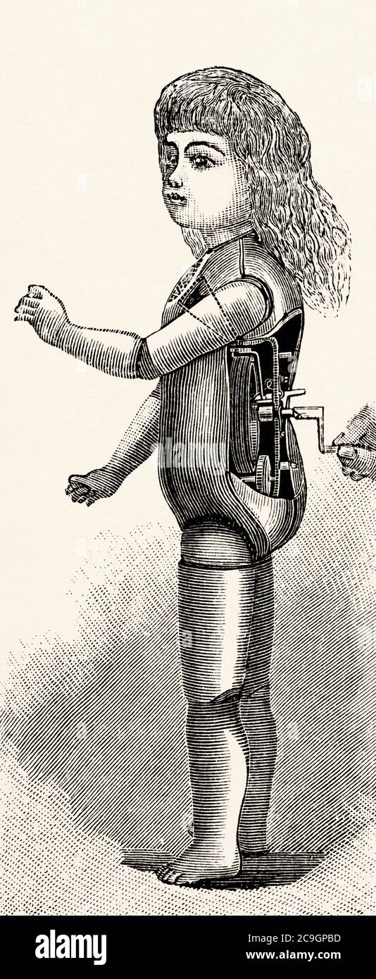 Edison Phonographic Doll, with build in Phonograph, 1890. Old XIX ...