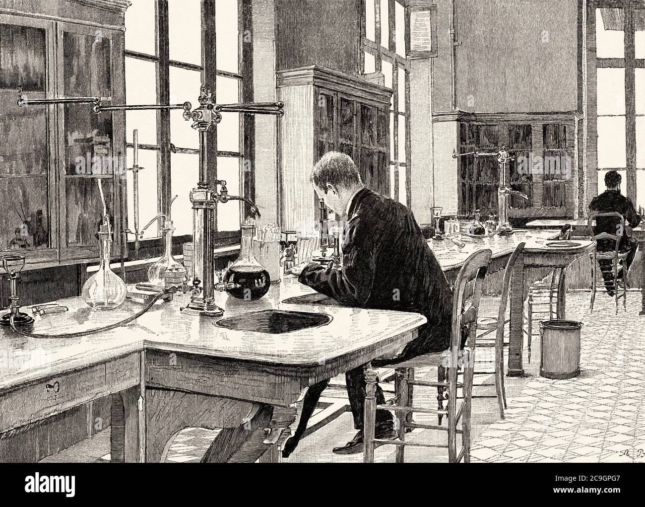 19th century science laboratory hi-res stock photography and images - Alamy