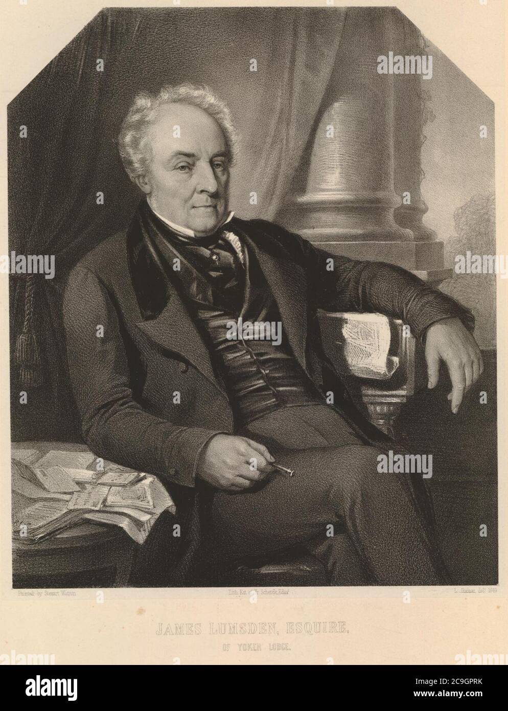 James Lumsden, Esquire, of Yoker Lodge. (BM 1872,1012.4513 Stock Photo ...