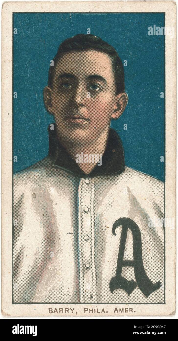 Jack Barry, Philadelphia Athletics, baseball card portrait Stock Photo ...
