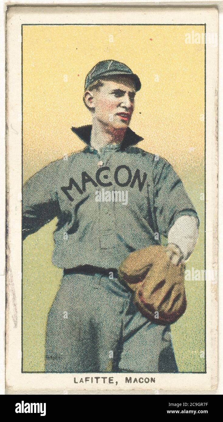 James Lafitte, Macon Team, baseball card portrait Stock Photo - Alamy