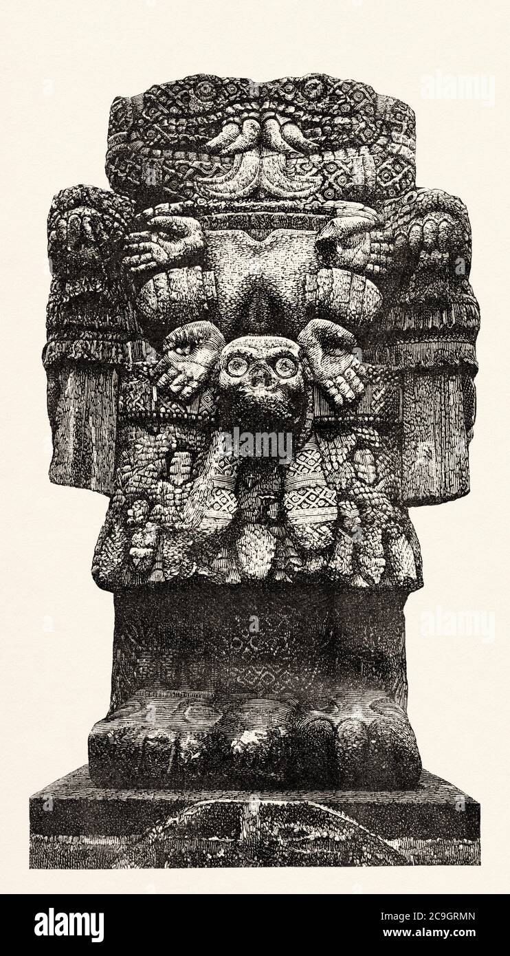 Aztec goddess Mictecacihuatl. Mictecacihuatl, lady of the dead people ...