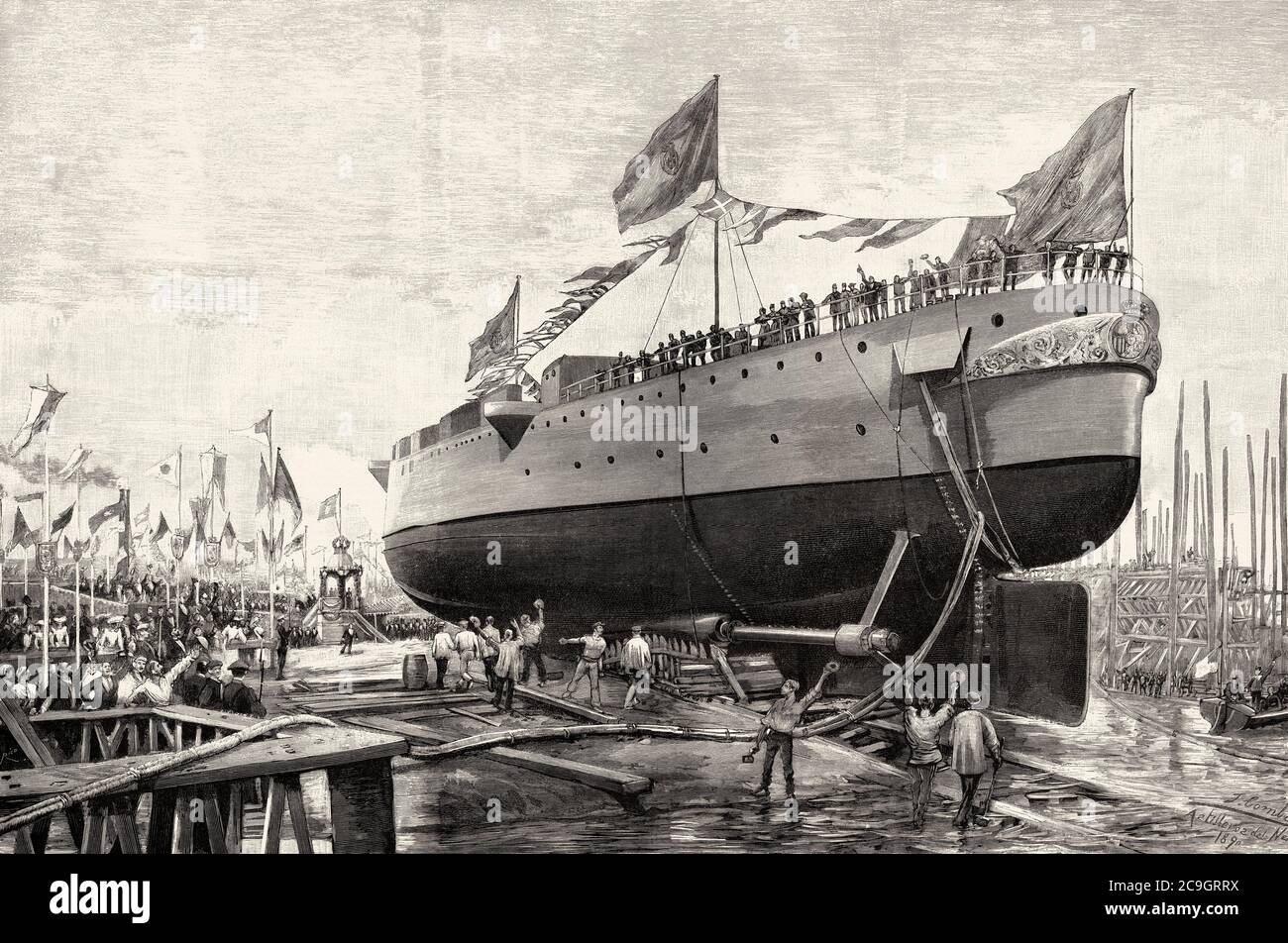 Spanish cruiser vizcaya hi-res stock photography and images - Alamy