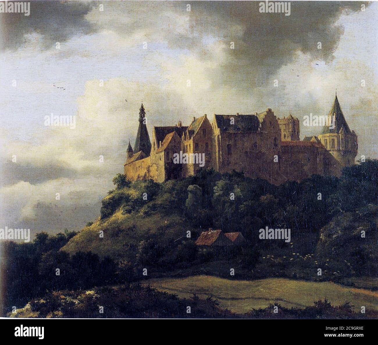Jacob van Ruisdael - View of Castle Bentheim Stock Photo - Alamy