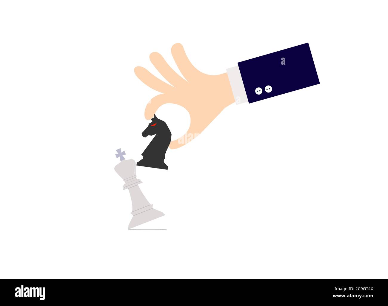 The hand that held the chess horse was checkmate. The knight checkmate ...