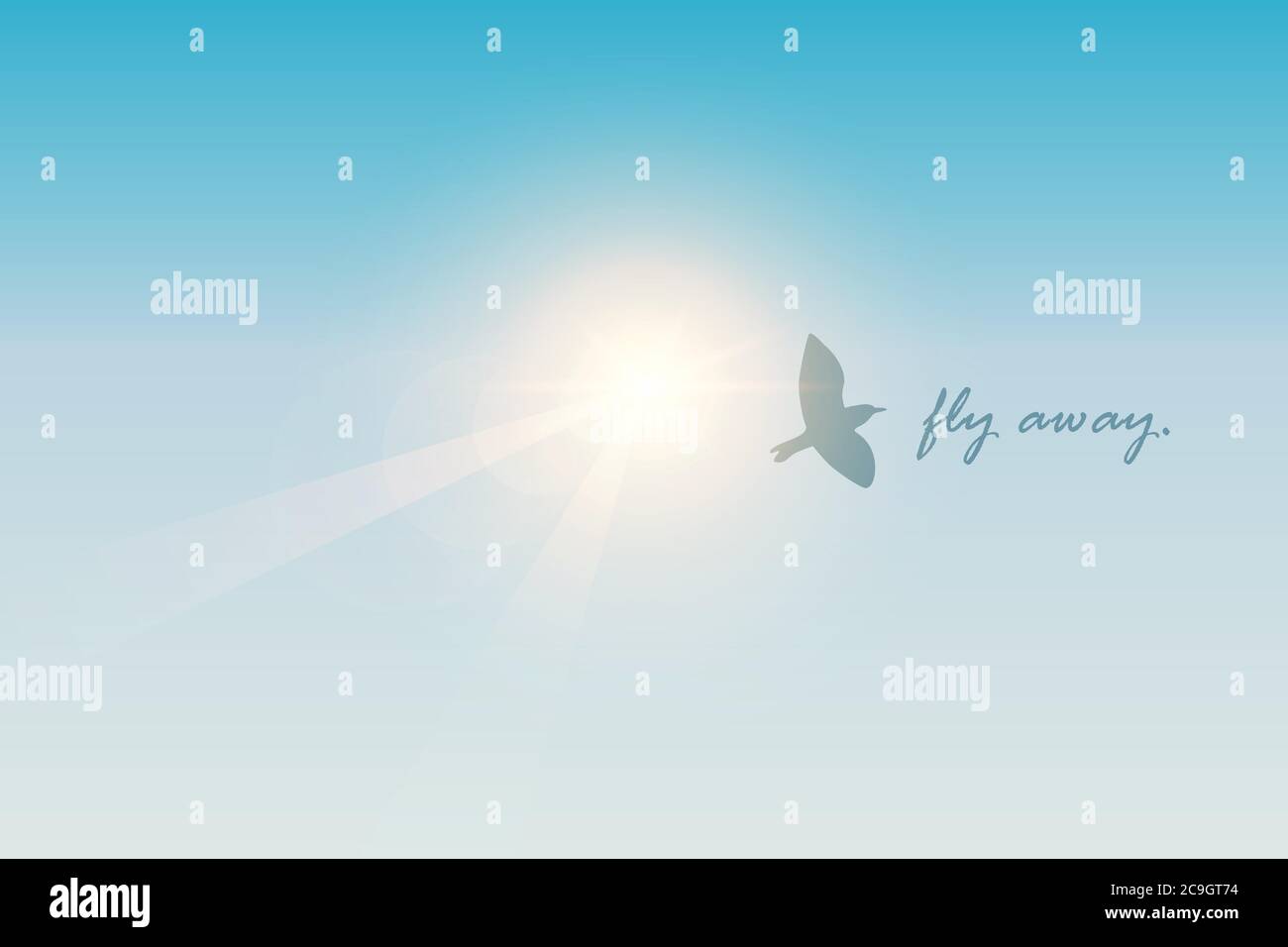 Bird flight drawing hi-res stock photography and images - Alamy