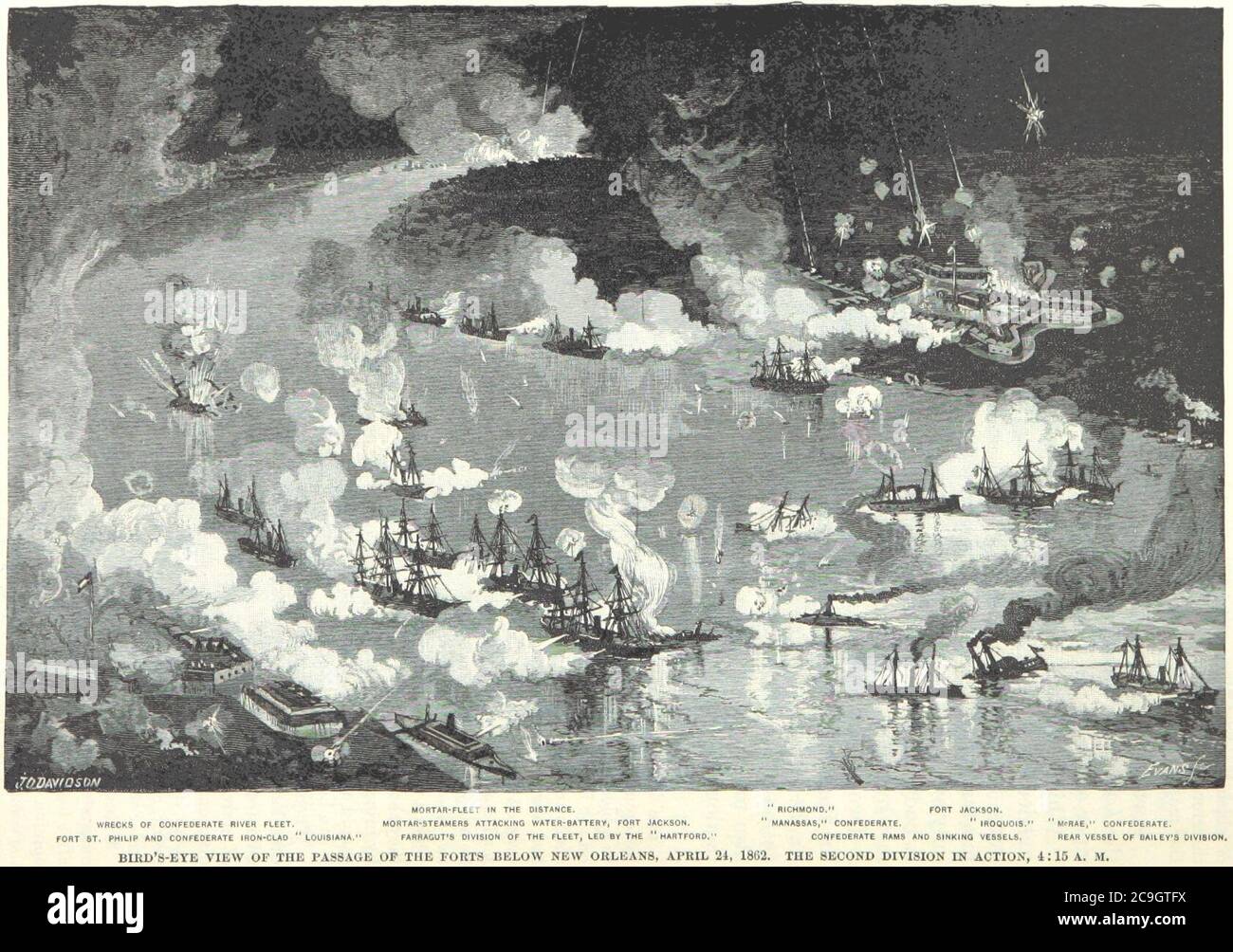 Battle of forts jackson and st philip hi-res stock photography and ...