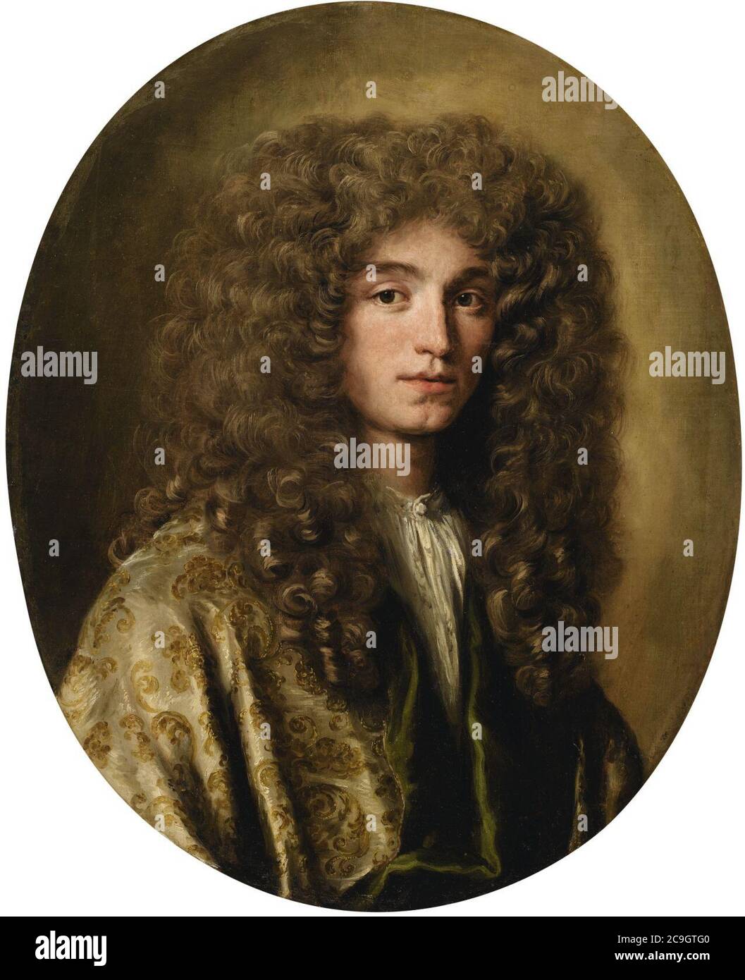 Jacob Ferdinand Voet - Portrait of a Man Wearing a Wig Stock Photo - Alamy