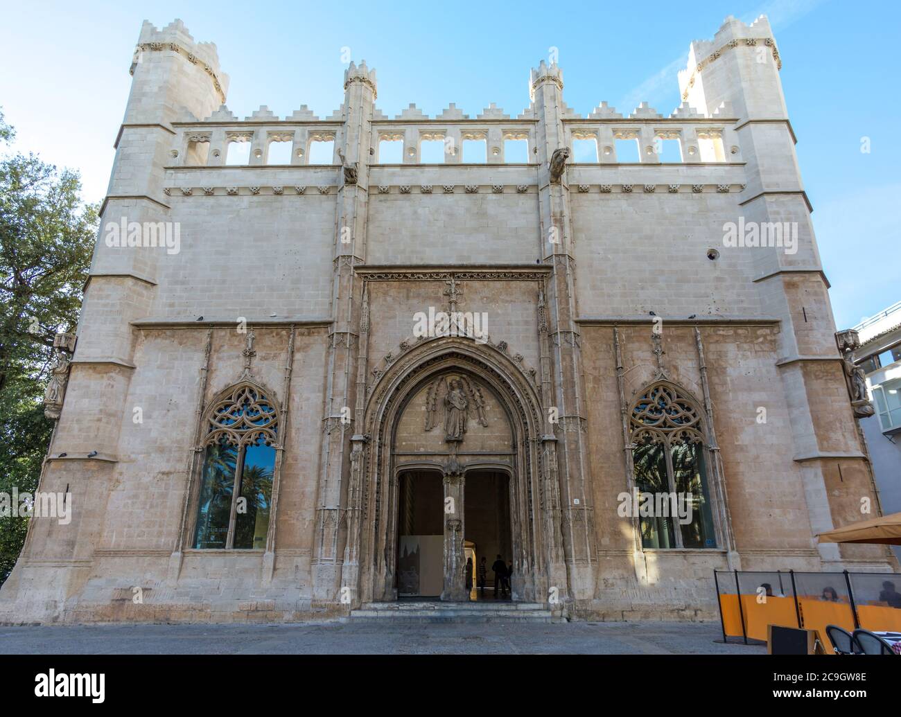 Palma de Mallorca Lonja. Majorca gothic architecture. Main facade of ...