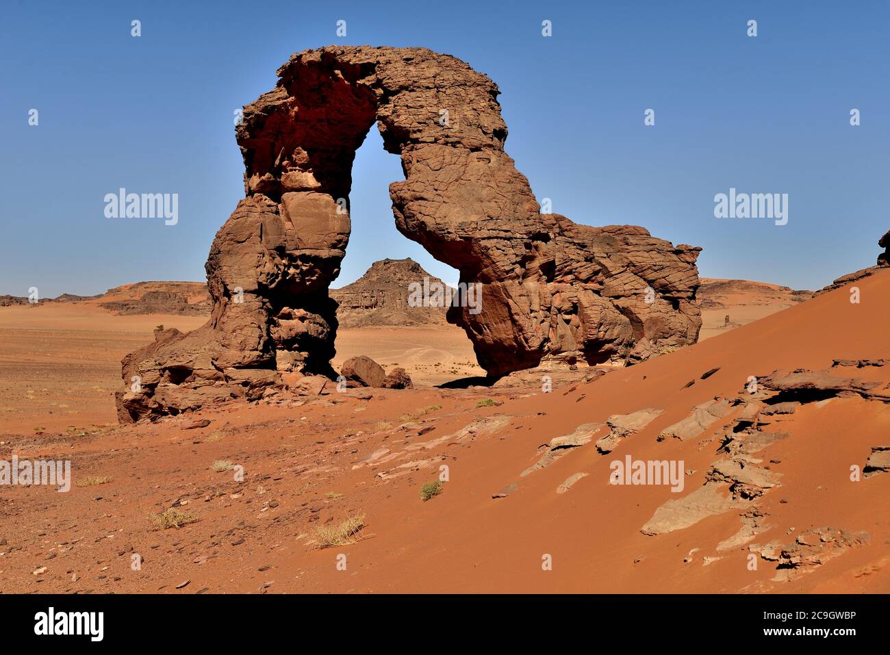 TADRART ROUGE , ALGERIA. SAHARA DESERT. TIN MERZOUGA AND MOUL N AGA ...