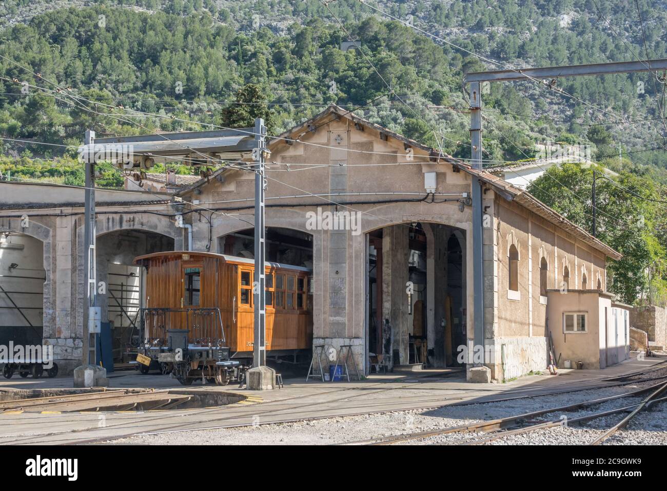 Soller railway station mallorca hi-res stock photography and images - Alamy