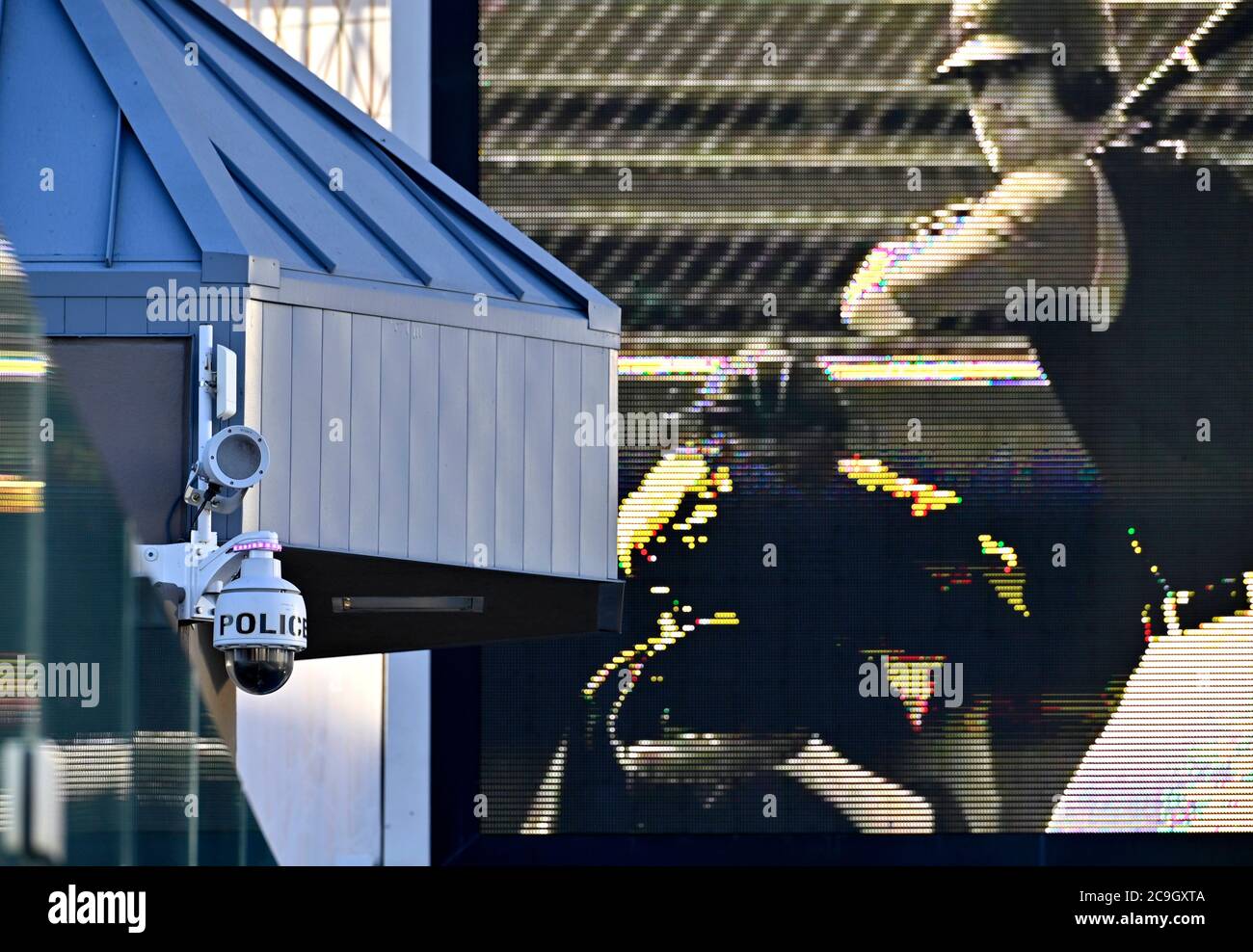Las Vegas Nevada Usa 30th July 2020 A Police Security Camera Is
