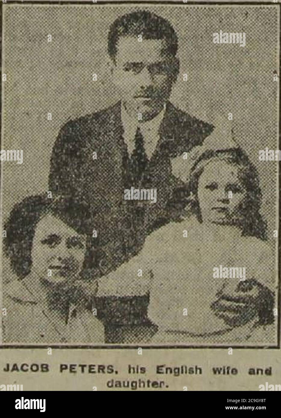 Jacob Peters English Wife and Daughter October 1918 Stock Photo - Alamy