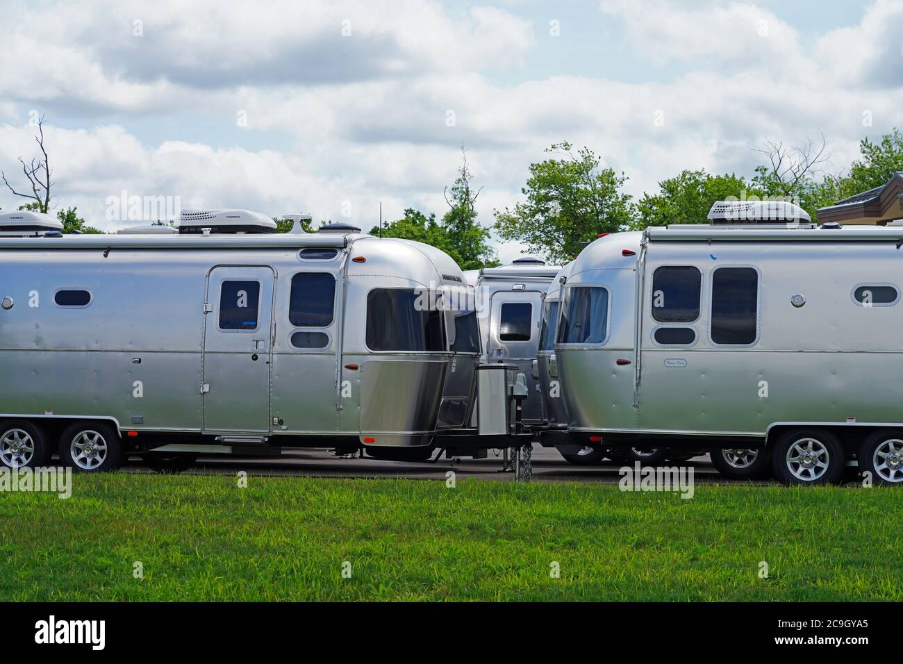 Aluminum Airstream Motorhome