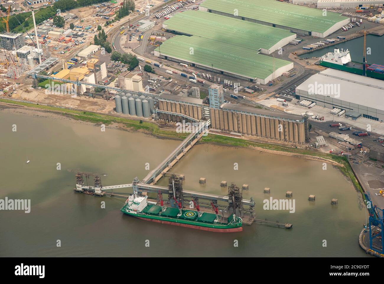 An aerial view of gravesend hi-res stock photography and images - Alamy
