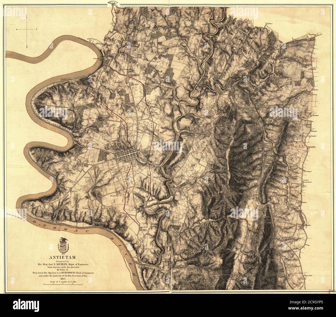 Union confederate map hi-res stock photography and images - Alamy