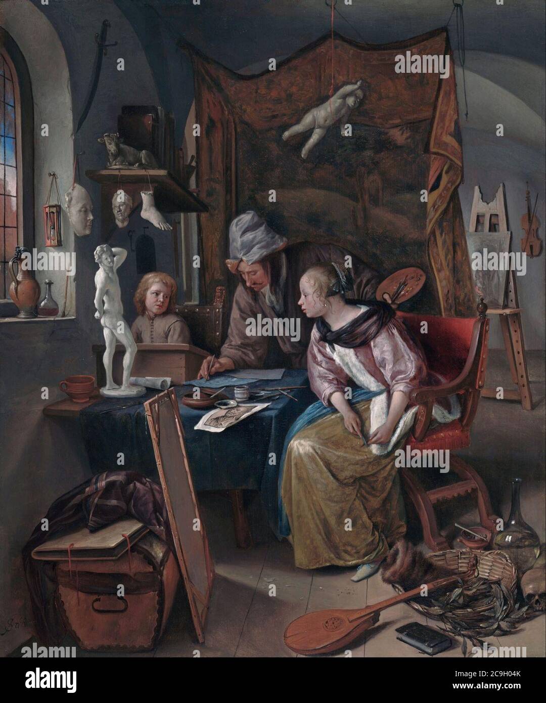 Jan steen lesson hi-res stock photography and images - Alamy